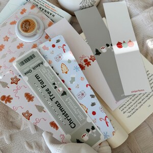 Christmas Bookmark Set Cute Holiday Bookmarks, Bookworm Gift, Gifts for ...