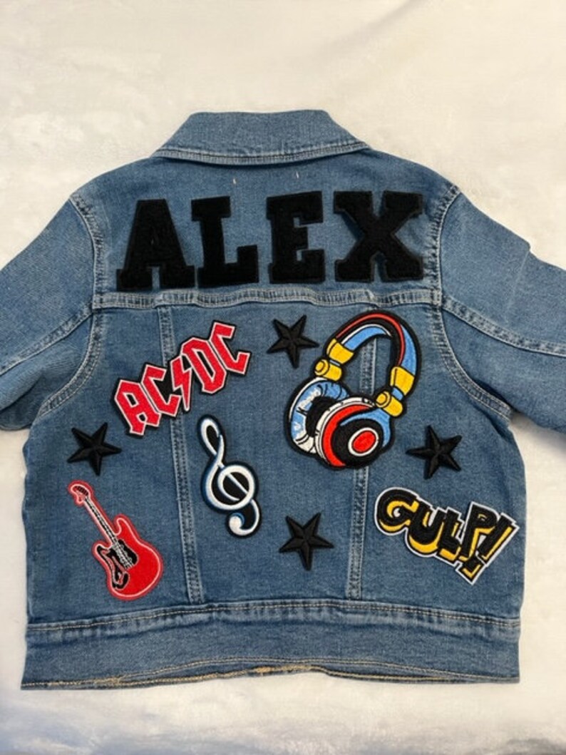 Children's Personalized Denim Jacket unisex - Etsy