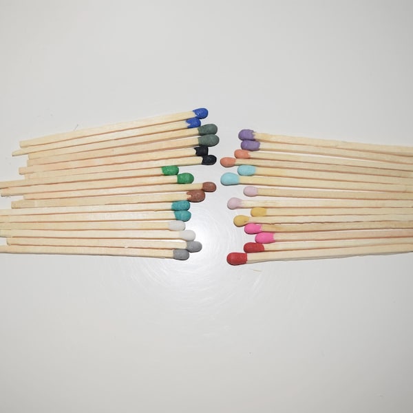 Coloured Matches - Etsy UK