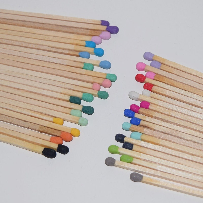 Coloured Matches - Etsy UK