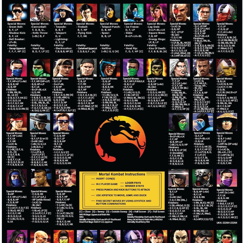 Games Mortal Kombat 2 - Etsy UK