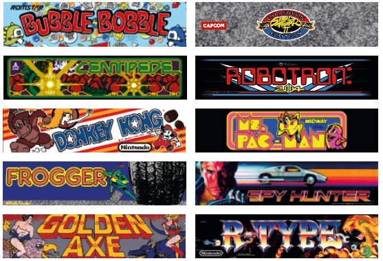 Retro Arcade Marquee Sign Print at Home - Top 20 Arcade Games (pac Man ...