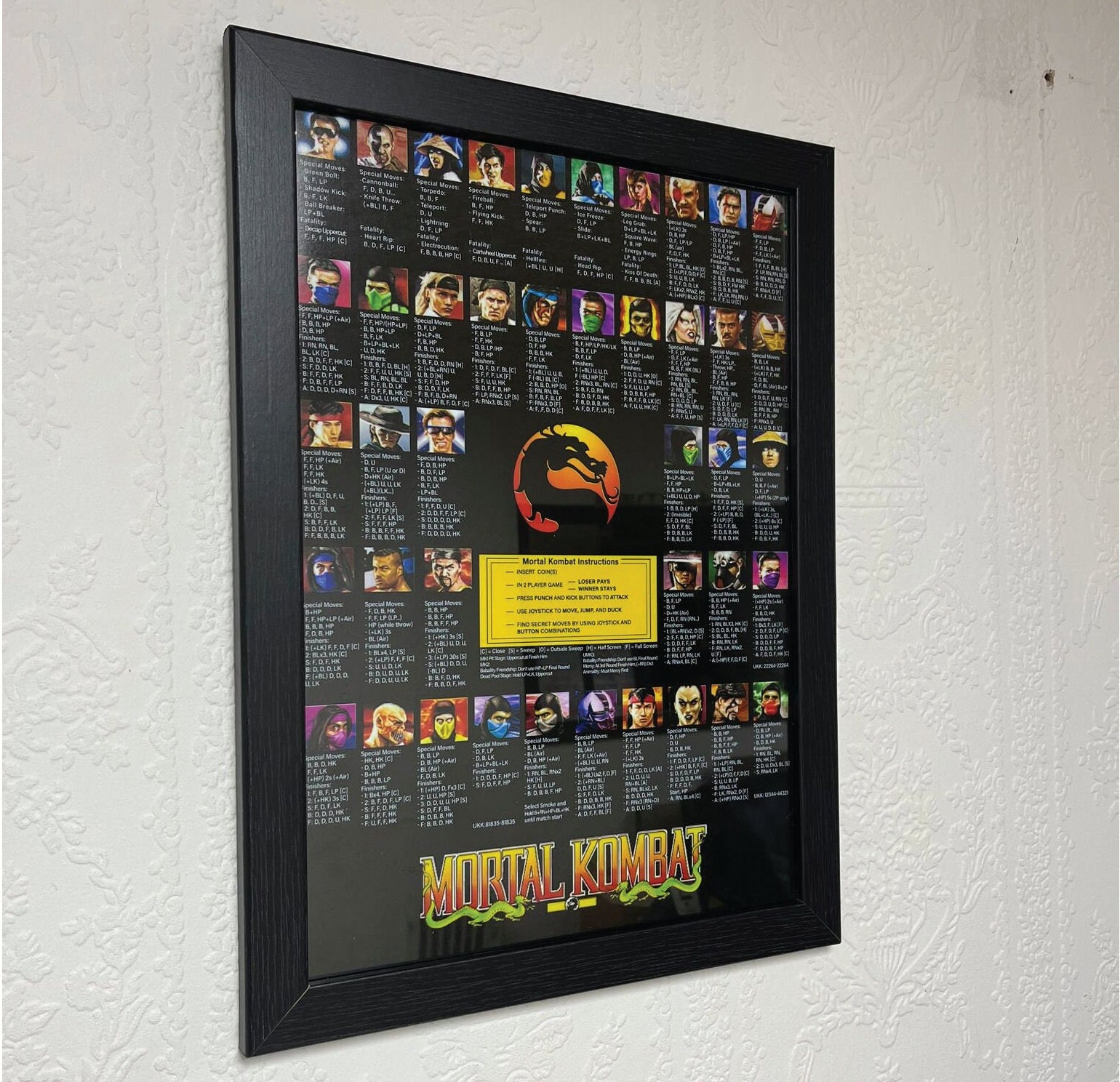 Mortal Kombat Finishing Moves Poster Print A3 or A4 Sizes Available ...