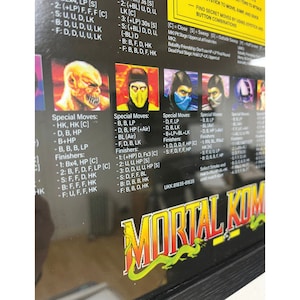 Mortal Kombat Finishing Moves Poster Print A3 or A4 Sizes Available ...