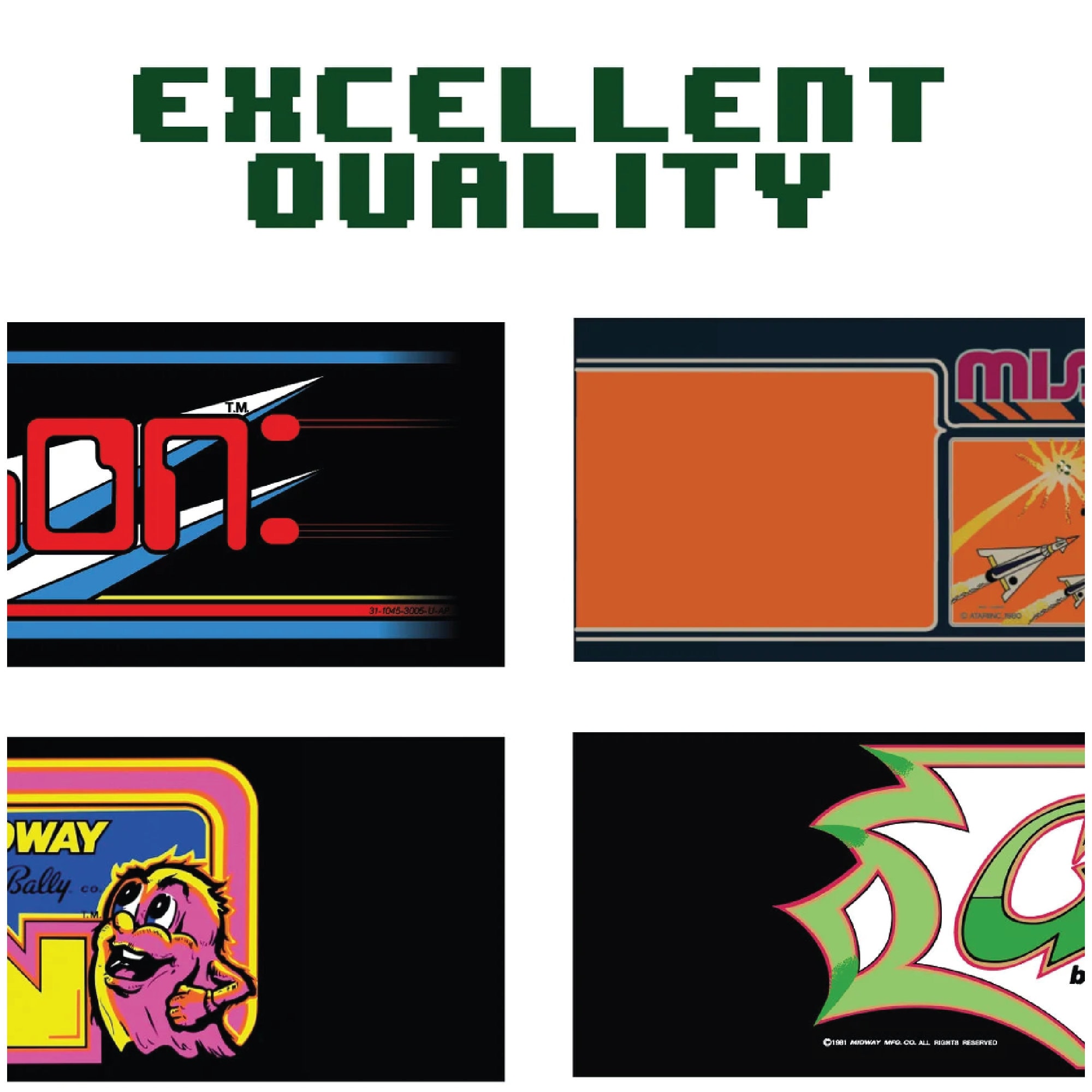 Retro Arcade Marquee Sign Print at Home - Top 20 Arcade Games (pac Man ...