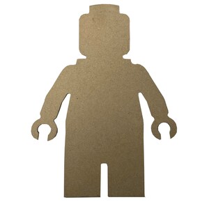 Brick Person (lego Style Mini Figure) Wooden Paint at Home Kit Made ...