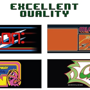 Retro Arcade Marquee Sign Print at Home - Top 20 Arcade Games (pac Man ...