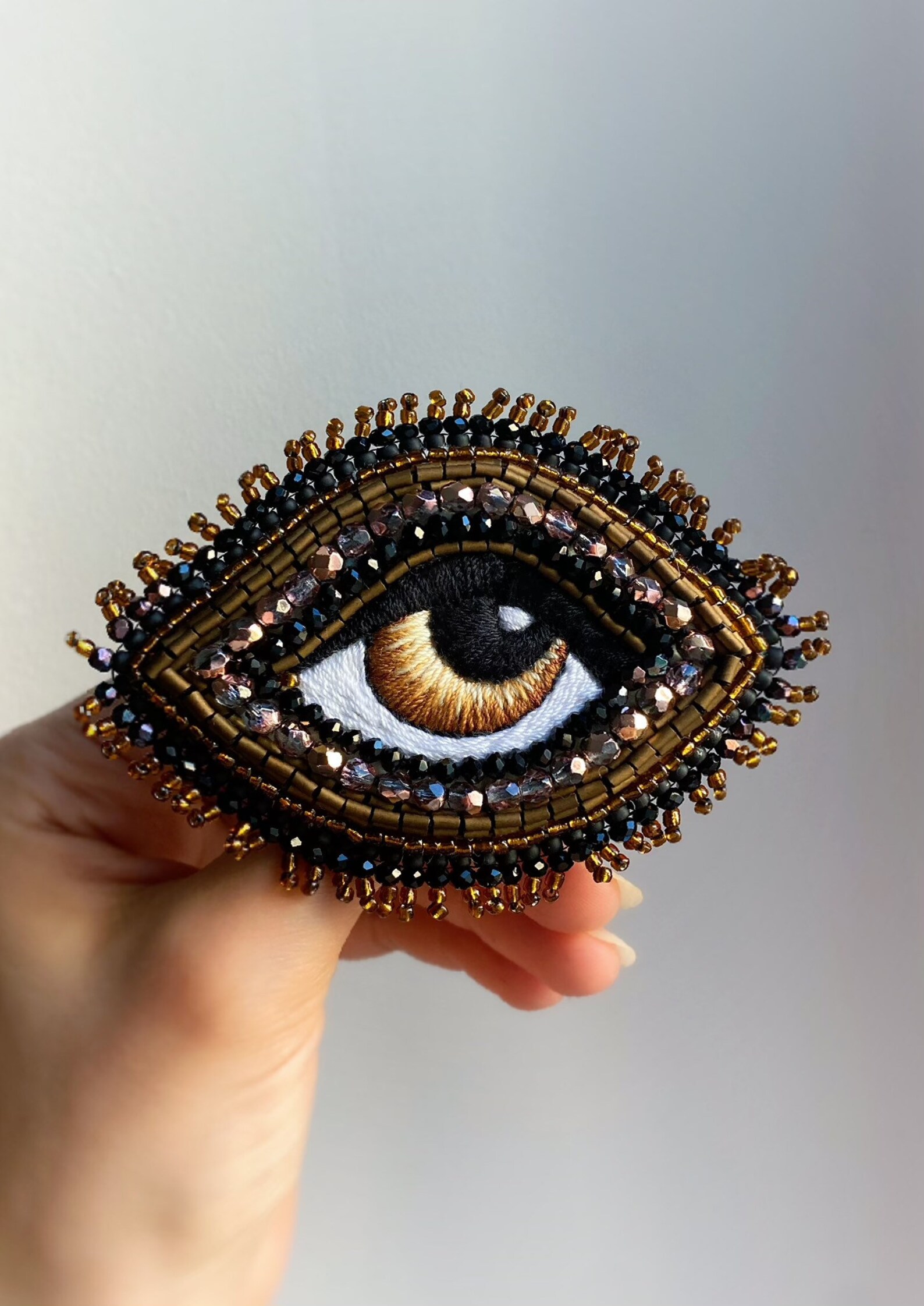 Evil Eye Brooch Nazar Brooch Protection Amulet Handmade - Etsy