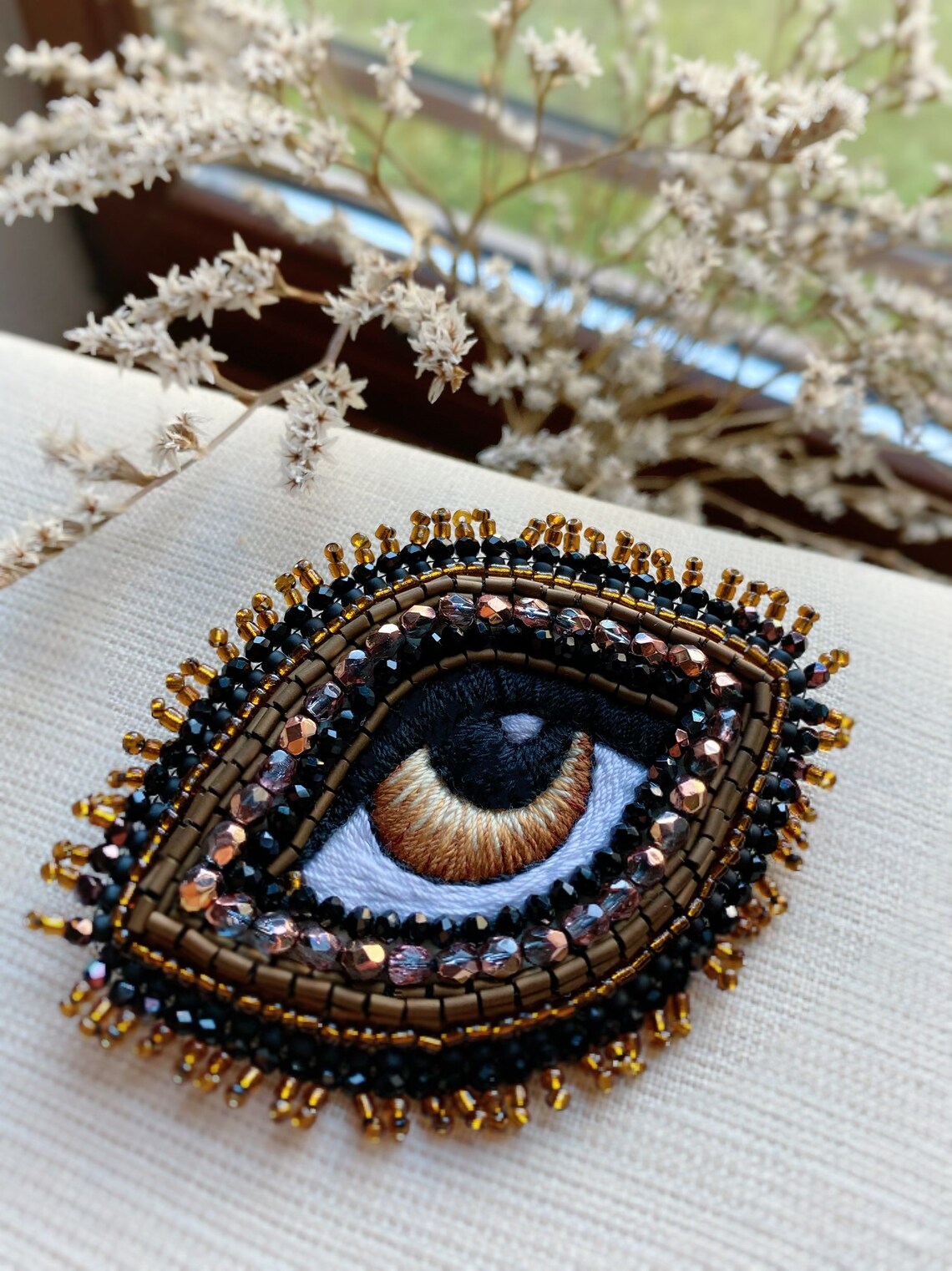 Evil Eye Brooch Nazar Brooch Protection Amulet Handmade - Etsy
