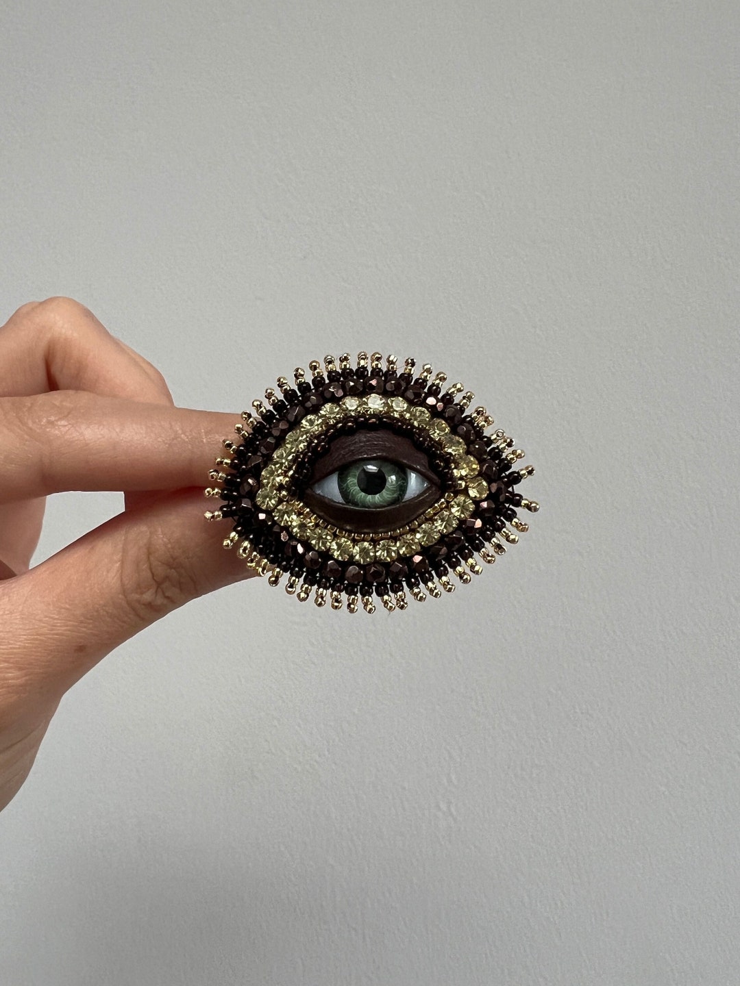 Third Eye Brooch Nazar Brooch Protection Amulet Eye Ball Evil Eye ...