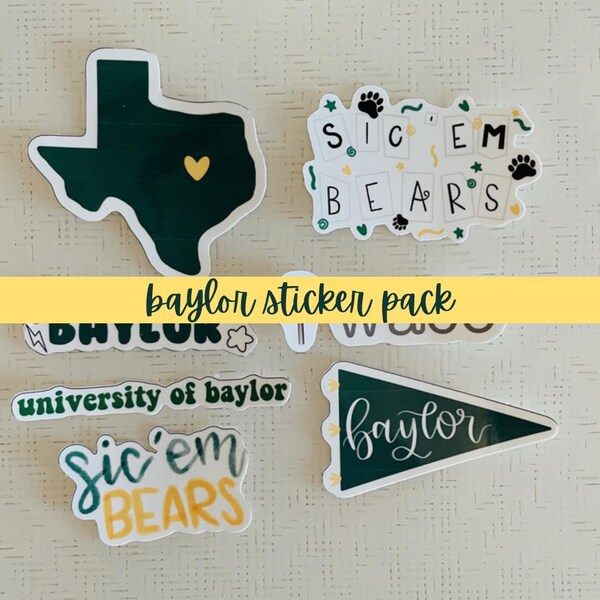 Baylor Decal - Etsy