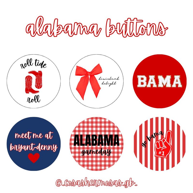 Alabama Gameday - Etsy