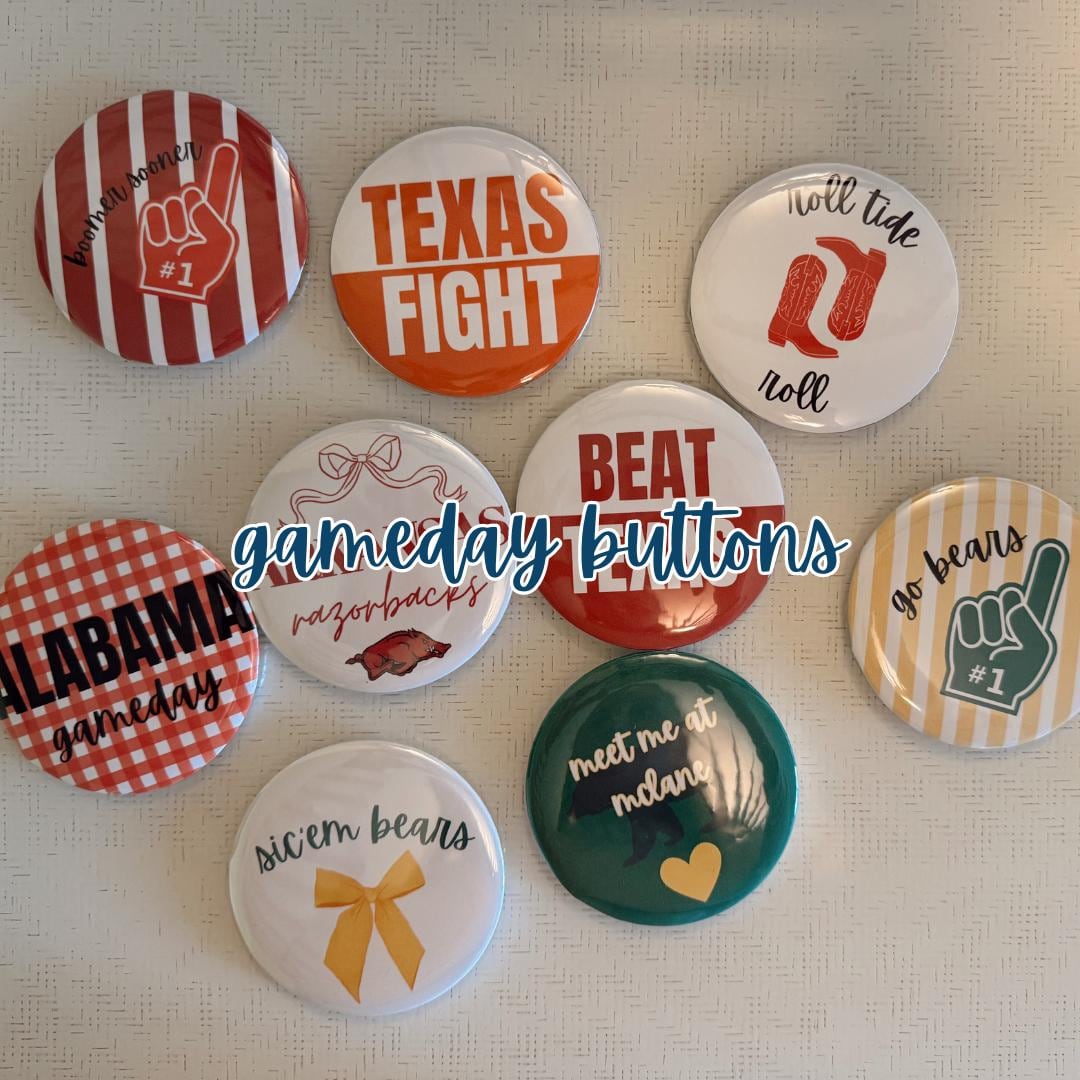 Gameday Buttons L Buttons L College Buttons - Etsy