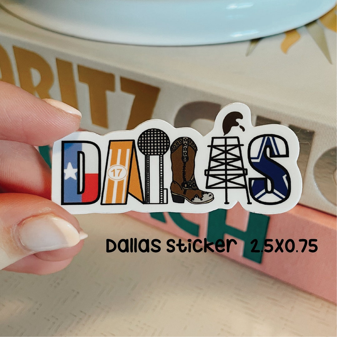 Dallas Sticker L Dallas L All About Dallas L Sticker - Etsy