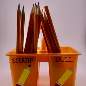 Sharp and Dull Pencil Holders, School Pencil Holders, Teaching ...