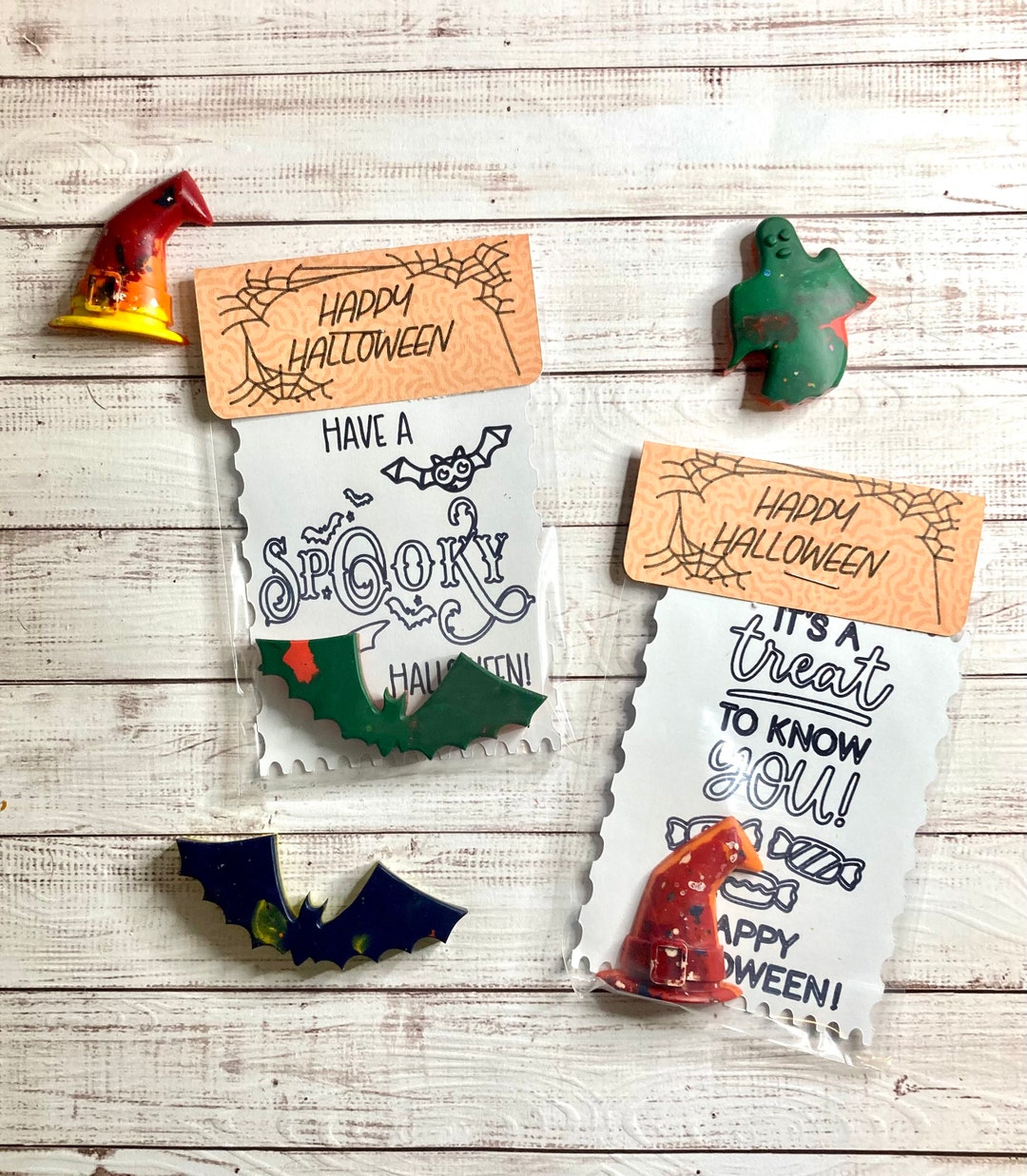 Halloween Crayon Party Favor, Kid's Halloween Party Favor With Crayon ...