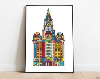 Liver Building Print - Etsy