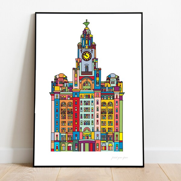 Liver Building Print - Etsy UK