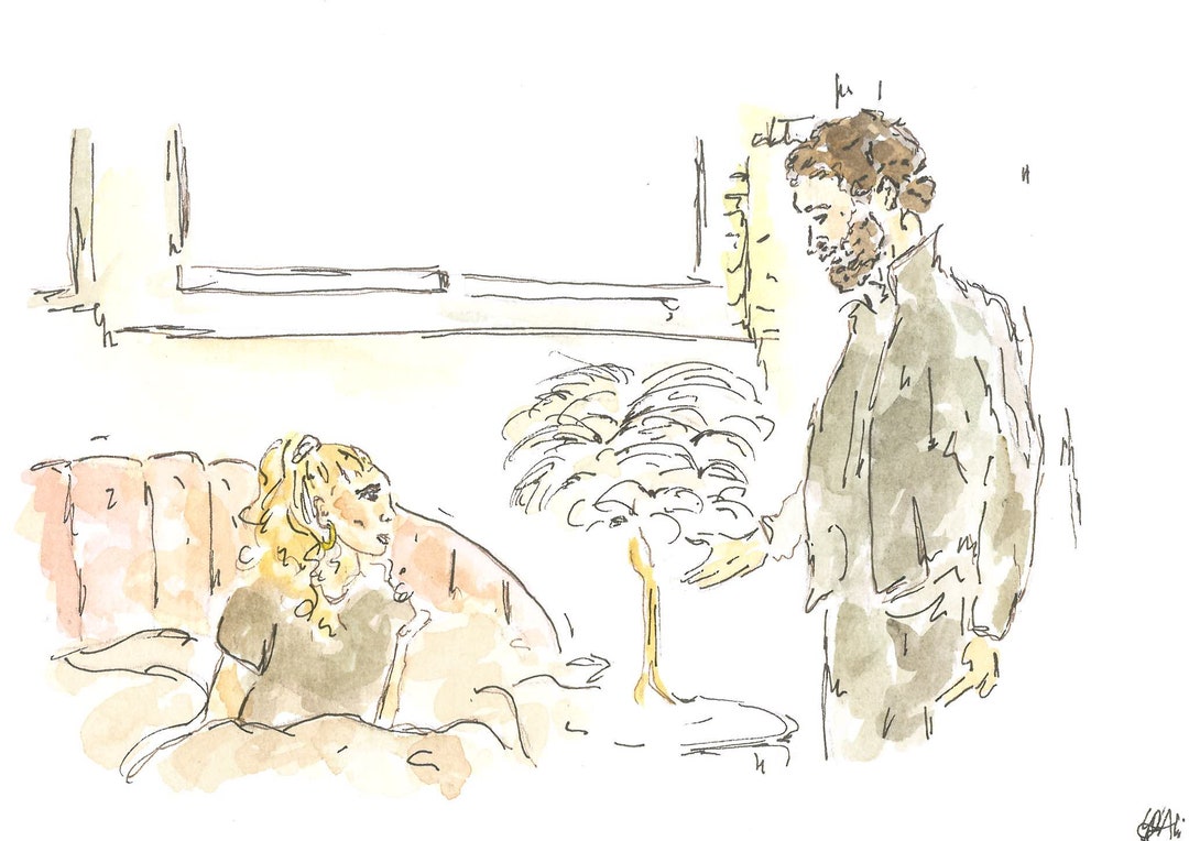 Keely and Roy Ted Lasso Watercolor Art Print - Etsy