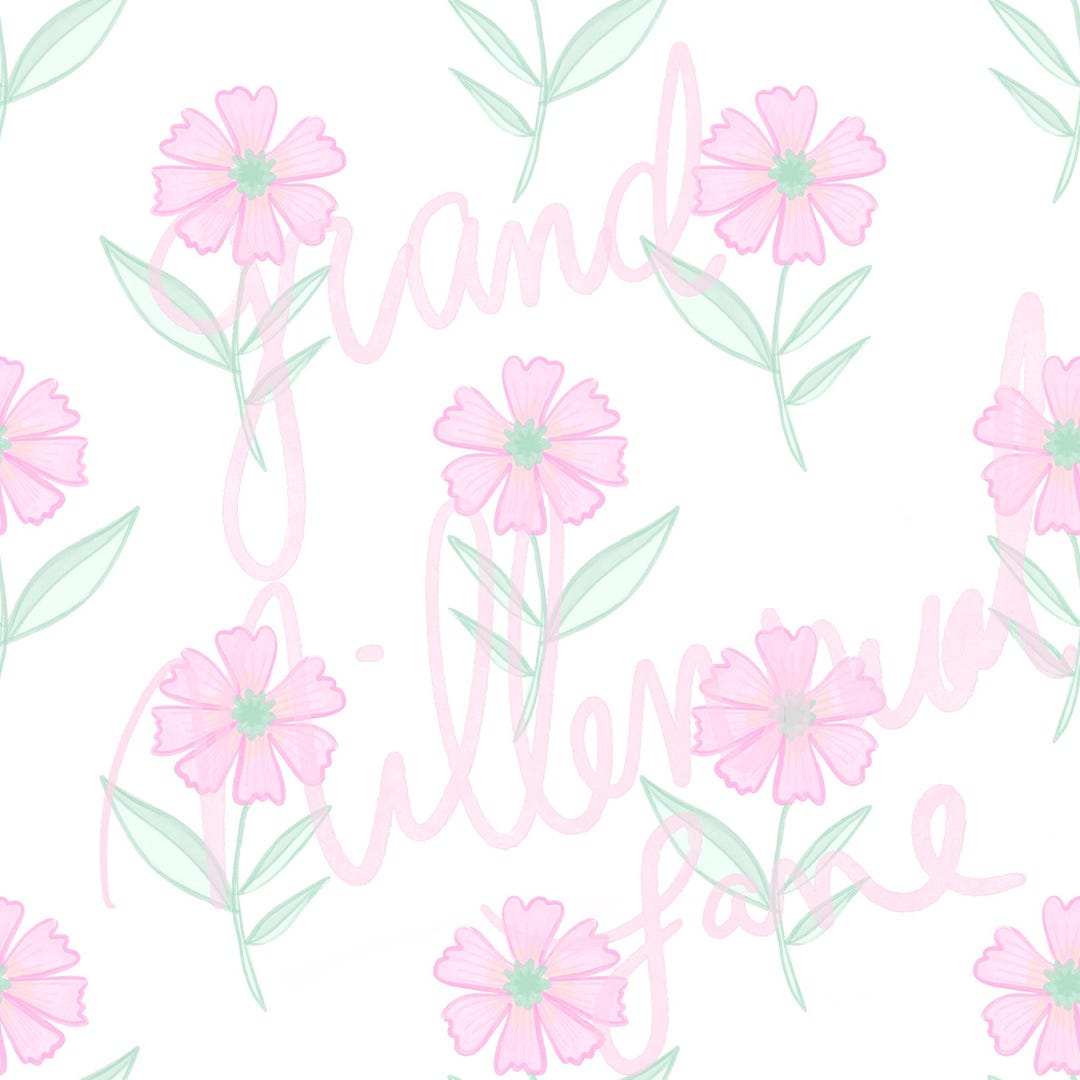 Pastel Garden Flower Spring Seamless Pattern - Etsy