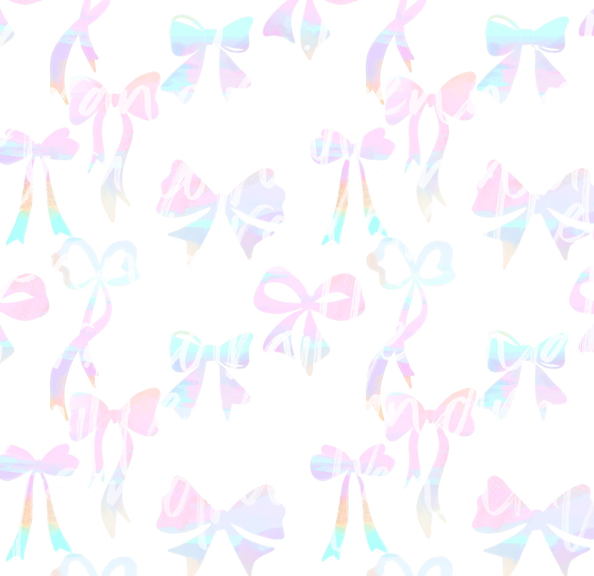 Pastel Bows Hand Painted, Watercolor Bow Pattern Seamless - Etsy