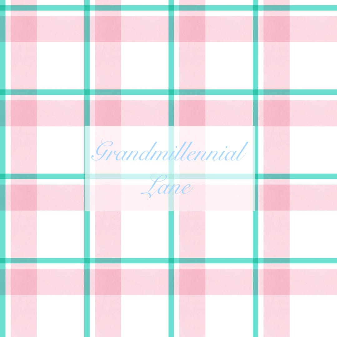 Gingham Grandmillennial Bow Pattern Seamless - Etsy