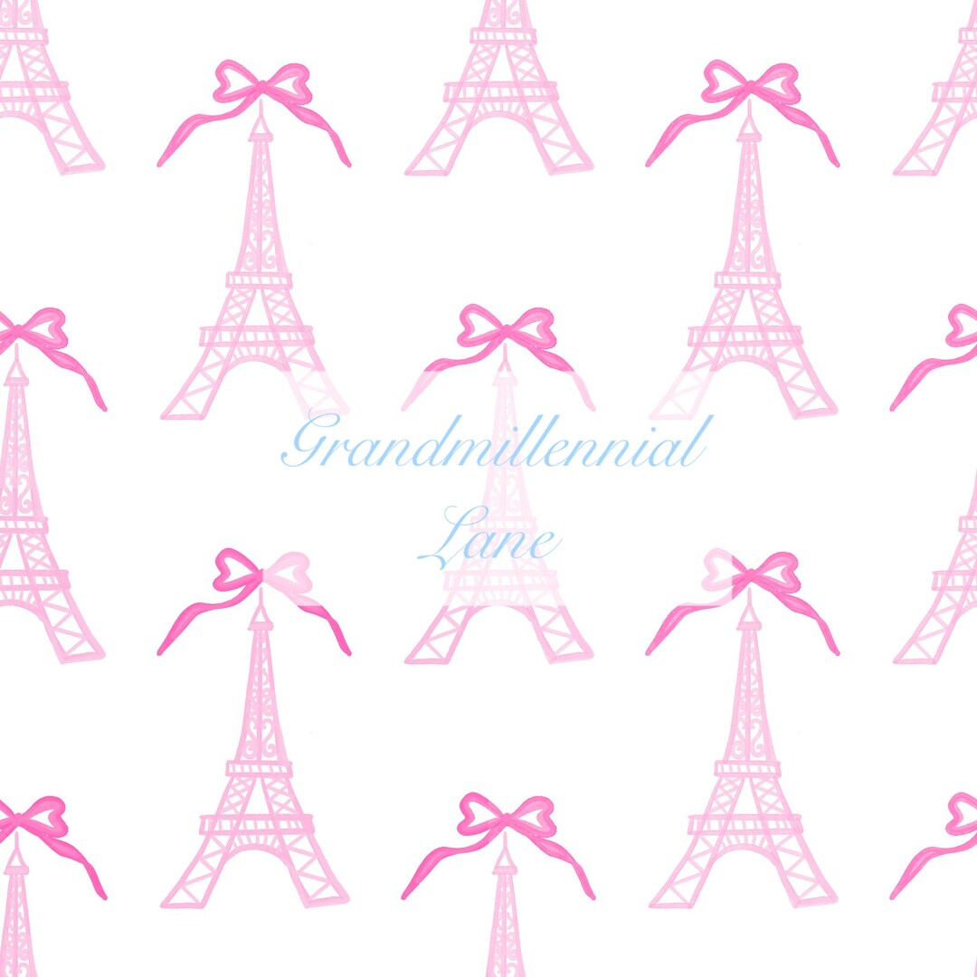 Paris Grandmillennial Background Seamless Pattern - Etsy