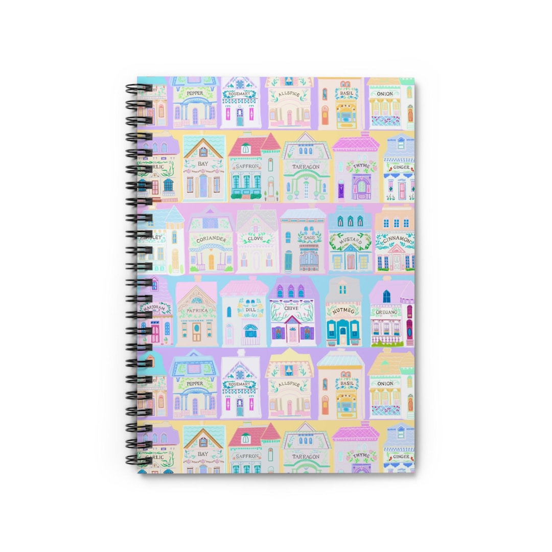 Spice Village Vintage Spiral Notebook - Ruled Line - Etsy