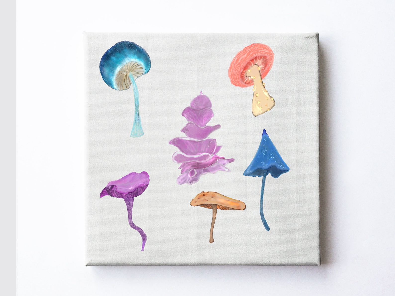 Colorful Mushroom Clipart, Fall Fungus PNG, Toadstool Illustration ...