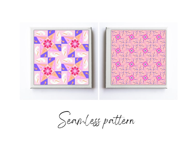 Colorful Seamless Digital Paper ,vintage Scrapbooking , Retro Wallpaper ...