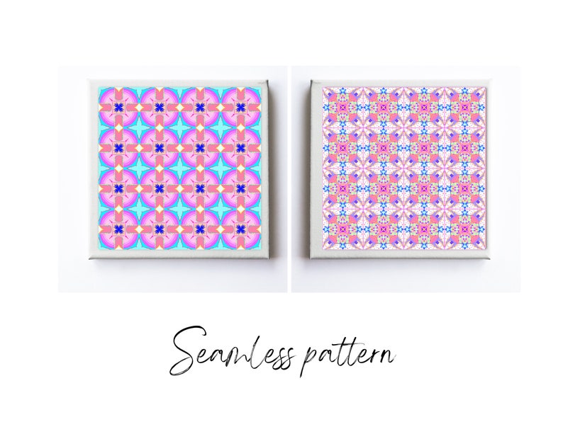 Colorful Seamless Digital Paper ,vintage Scrapbooking , Retro Wallpaper ...