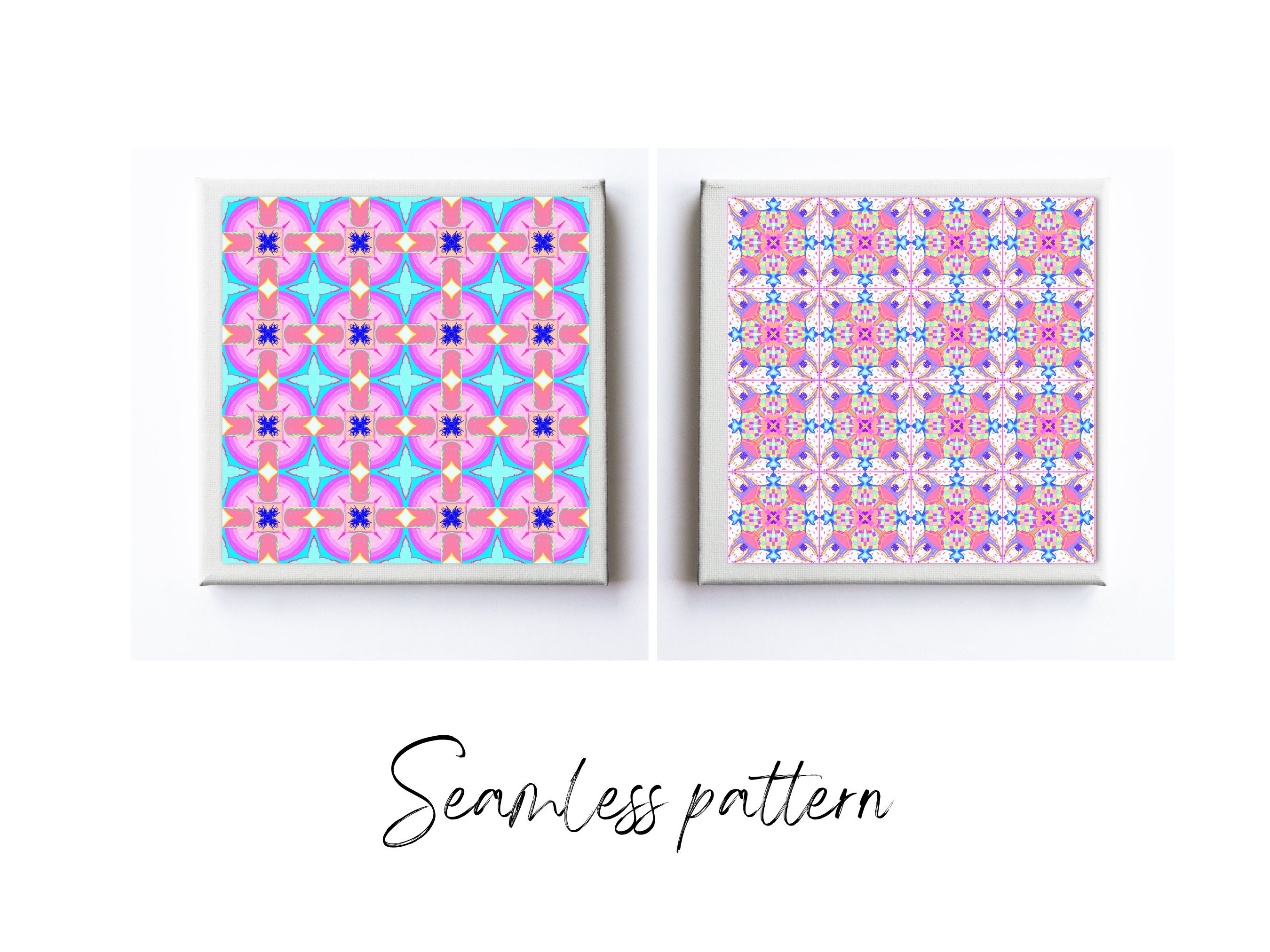 Colorful Seamless Digital Paper ,vintage Scrapbooking , Retro Wallpaper ...