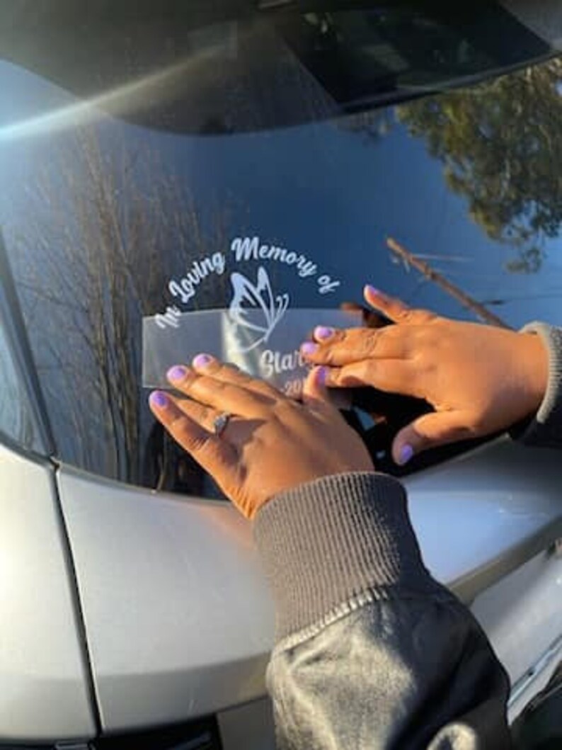 In Loving Memory Sticker Decal - Custom Memorial Decal - Personalized ...