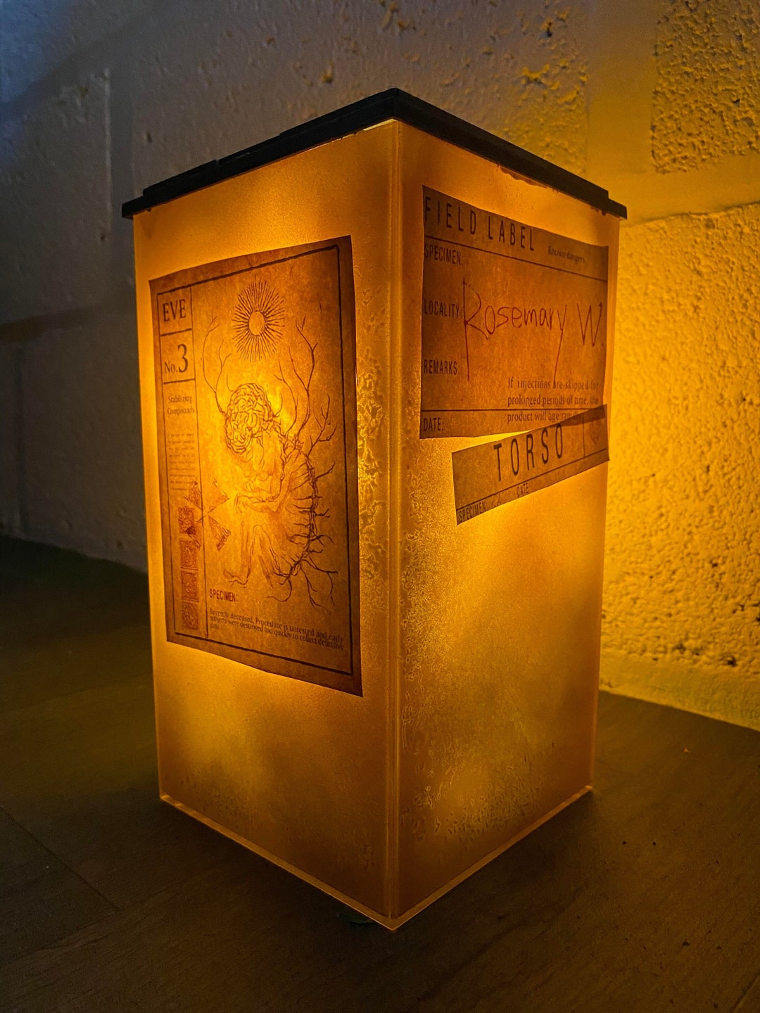 Rosemary Winters Resident Evil Village LED Flask - Etsy Norway