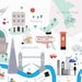 London Print - Illustrated Map - Etsy UK
