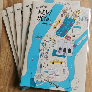 New York Print - Illustrated Map - Etsy