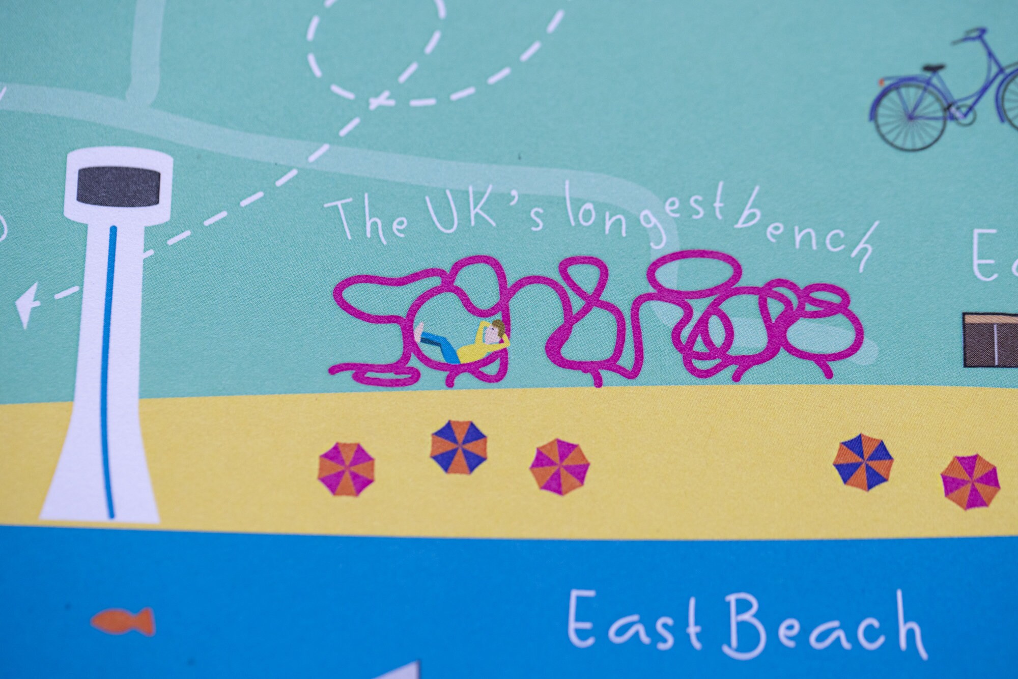 Littlehampton Print Illustrated Map - Etsy UK