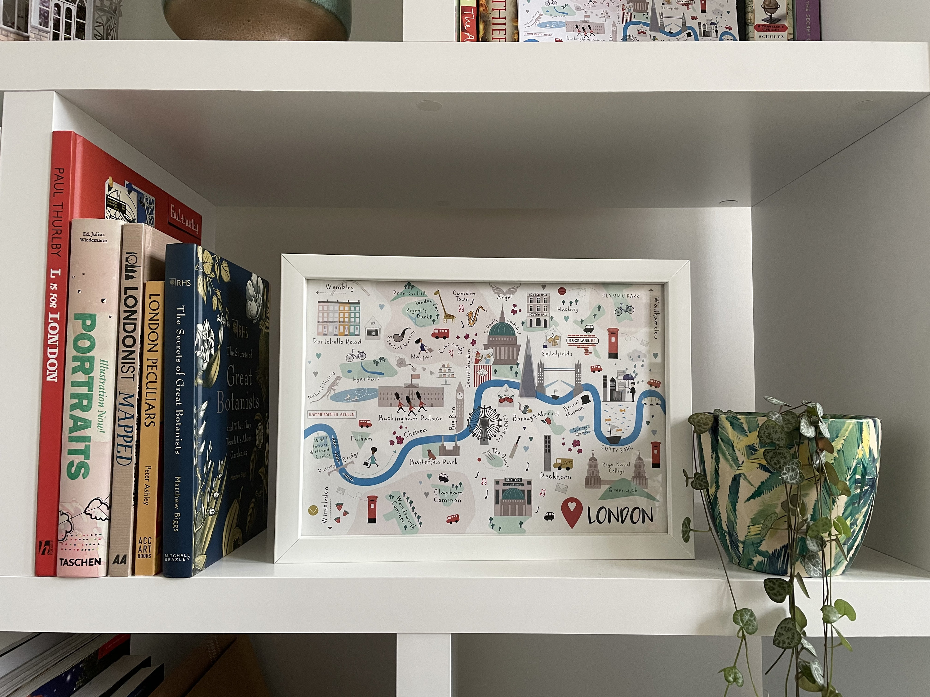 London Print - Illustrated Map - Etsy UK