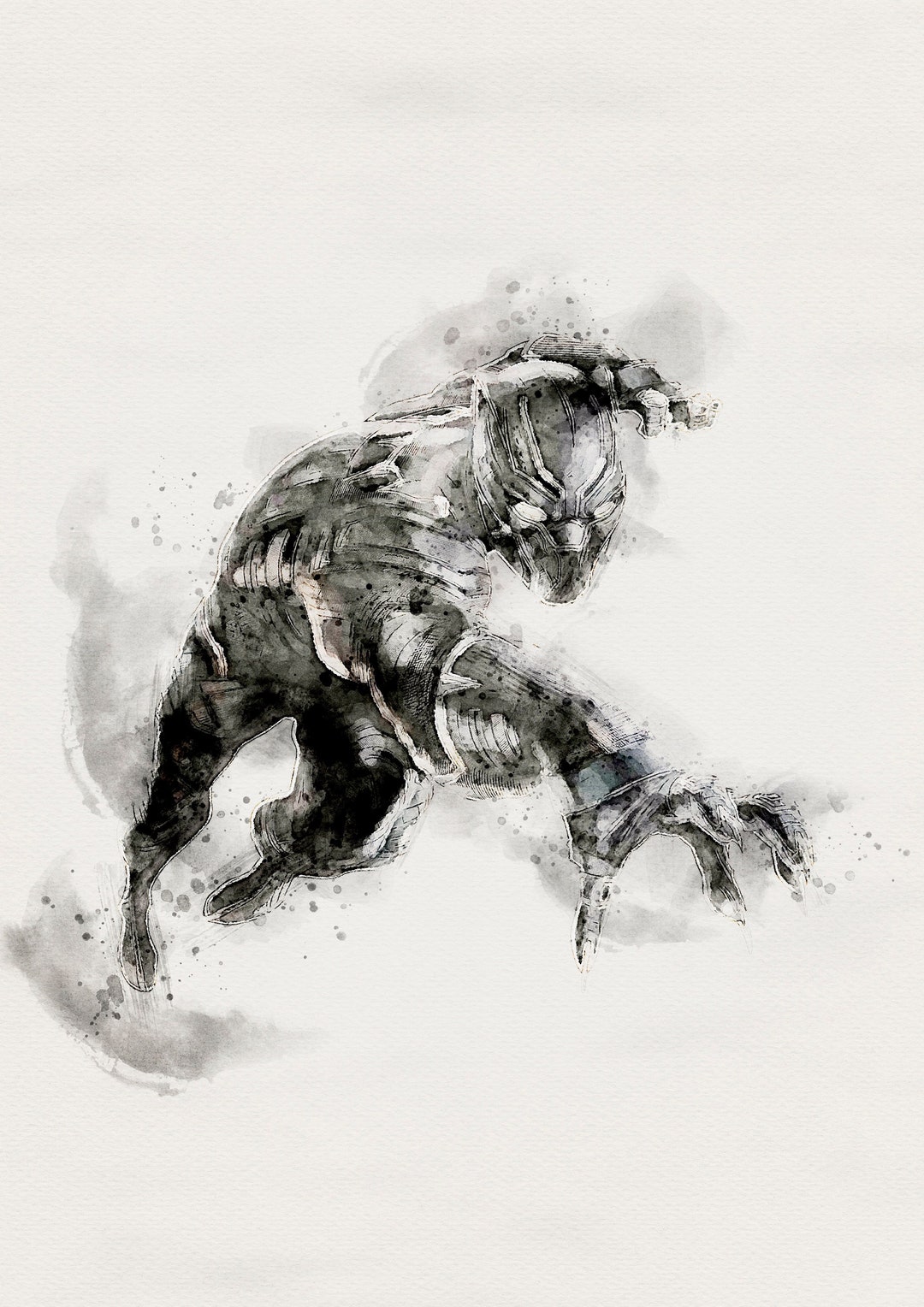 Digital Water Colour Super Hero Prints - Etsy