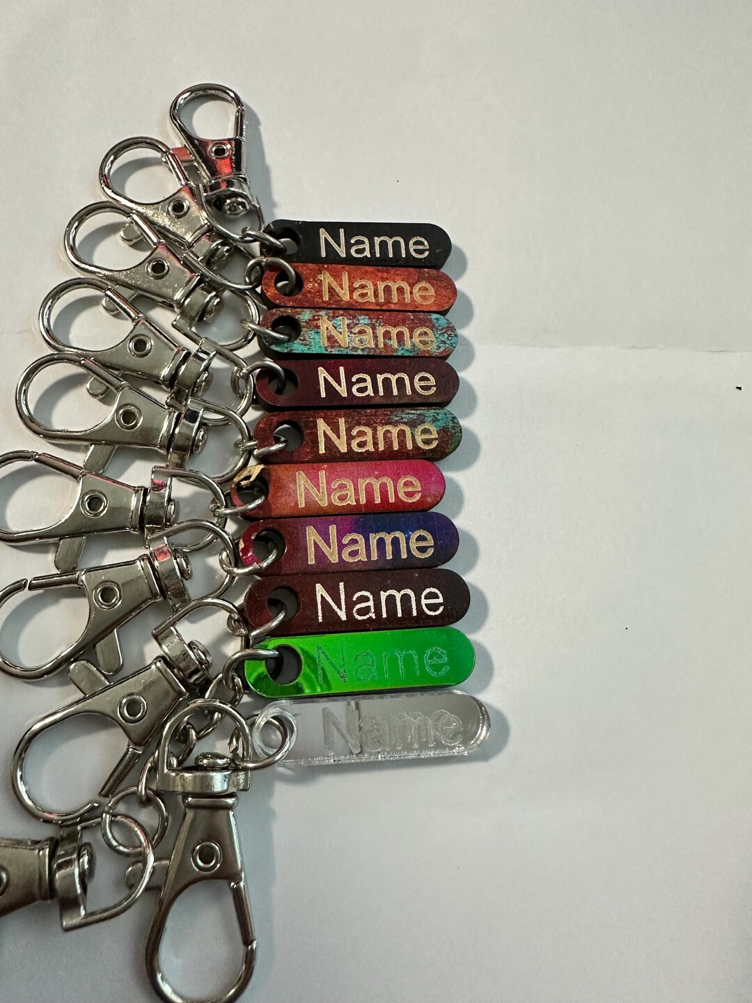 Personalized Zipper Tags - Custom Name Labels, Bag Tags Clothing Tags ...