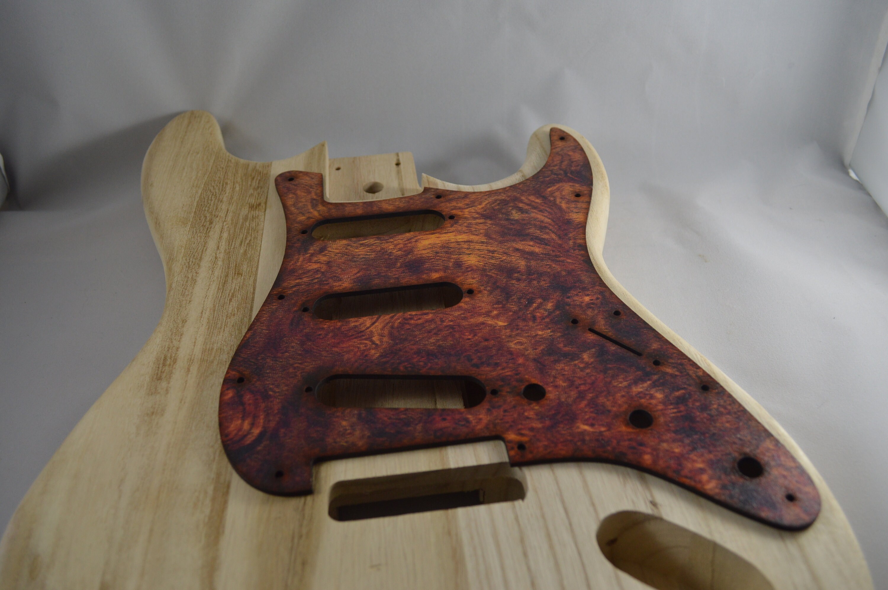 Monte's Guitar Custom Build Stratocaster Pickguard Burl Wood Pattern - Etsy