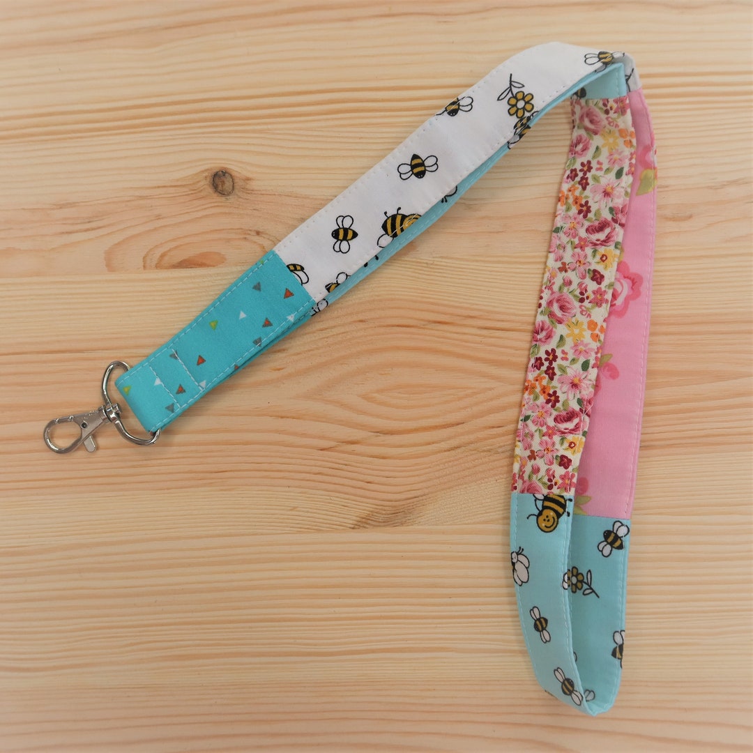 Lanyard Made of Fabric, Patchwork Pattern, Long, Collar, Cell Phone ...