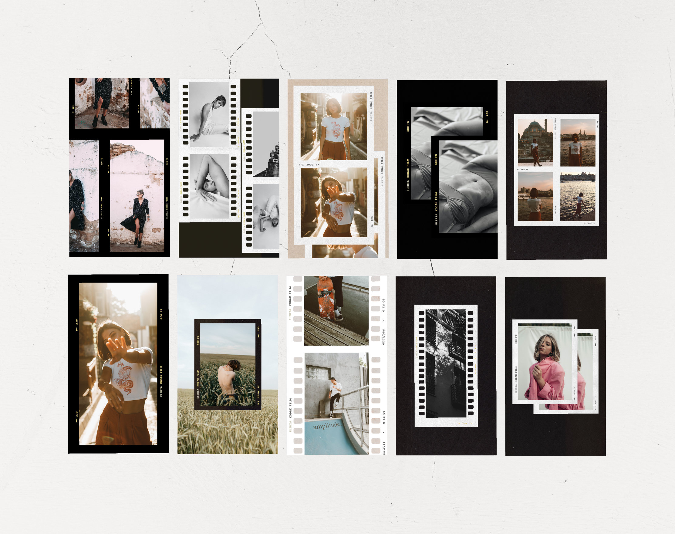 100 Instagram Templates - Film Frames Templates - Social Media ...