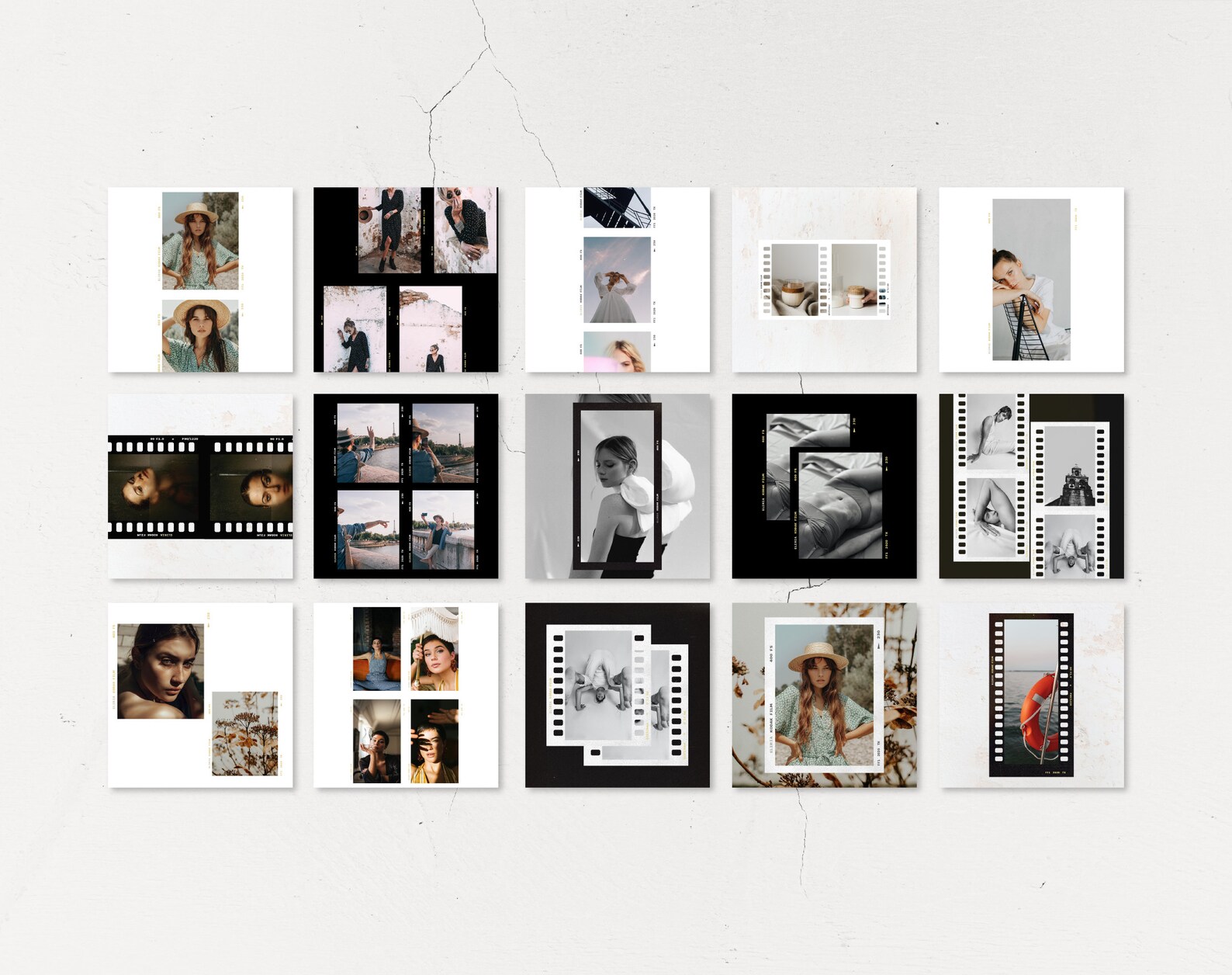 100 Instagram Templates - Film Frames Templates - Social Media ...
