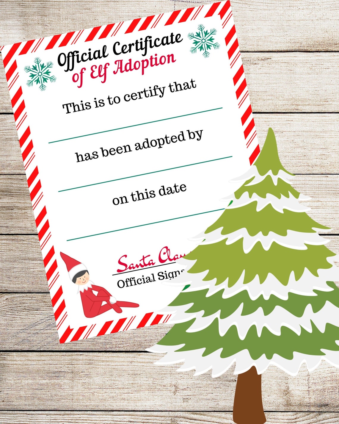Elf Adoption Certificate - Printable Elf Prop for Your Favorite Elf ...