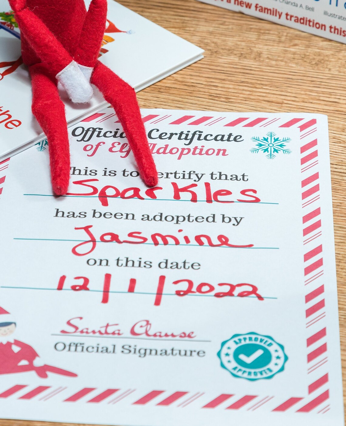 Elf Adoption Certificate Printable Elf Prop for Your - Etsy