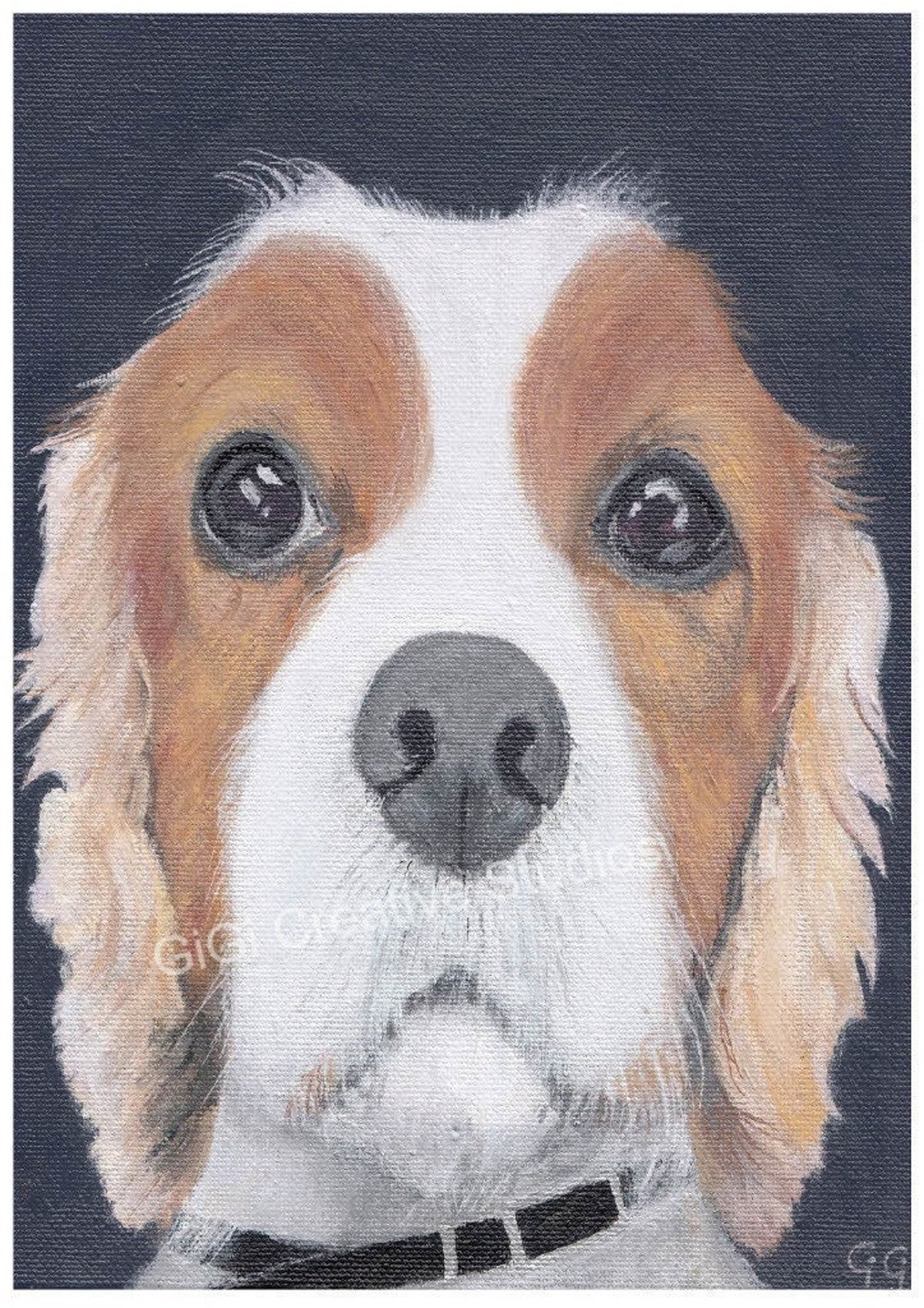 Printable King Charles Cavalier Spaniel - Puppy With Expressive Eyes ...