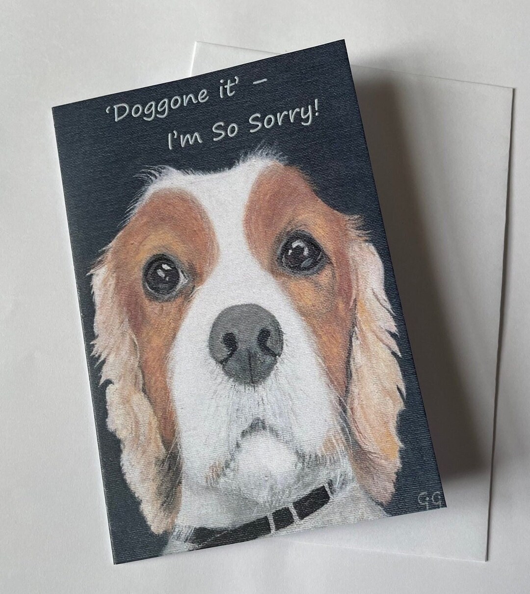 Printable 'i'm Sorry' Card - Dog/ Spaniel/ Sad Eyes - From an Original ...