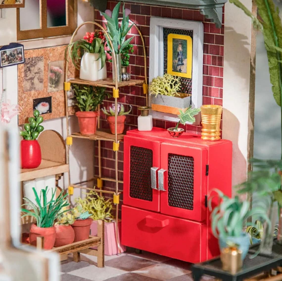 Rolife Emily's Flower Shop DIY Miniature House Kit Dollhouse, Dollhouse ...
