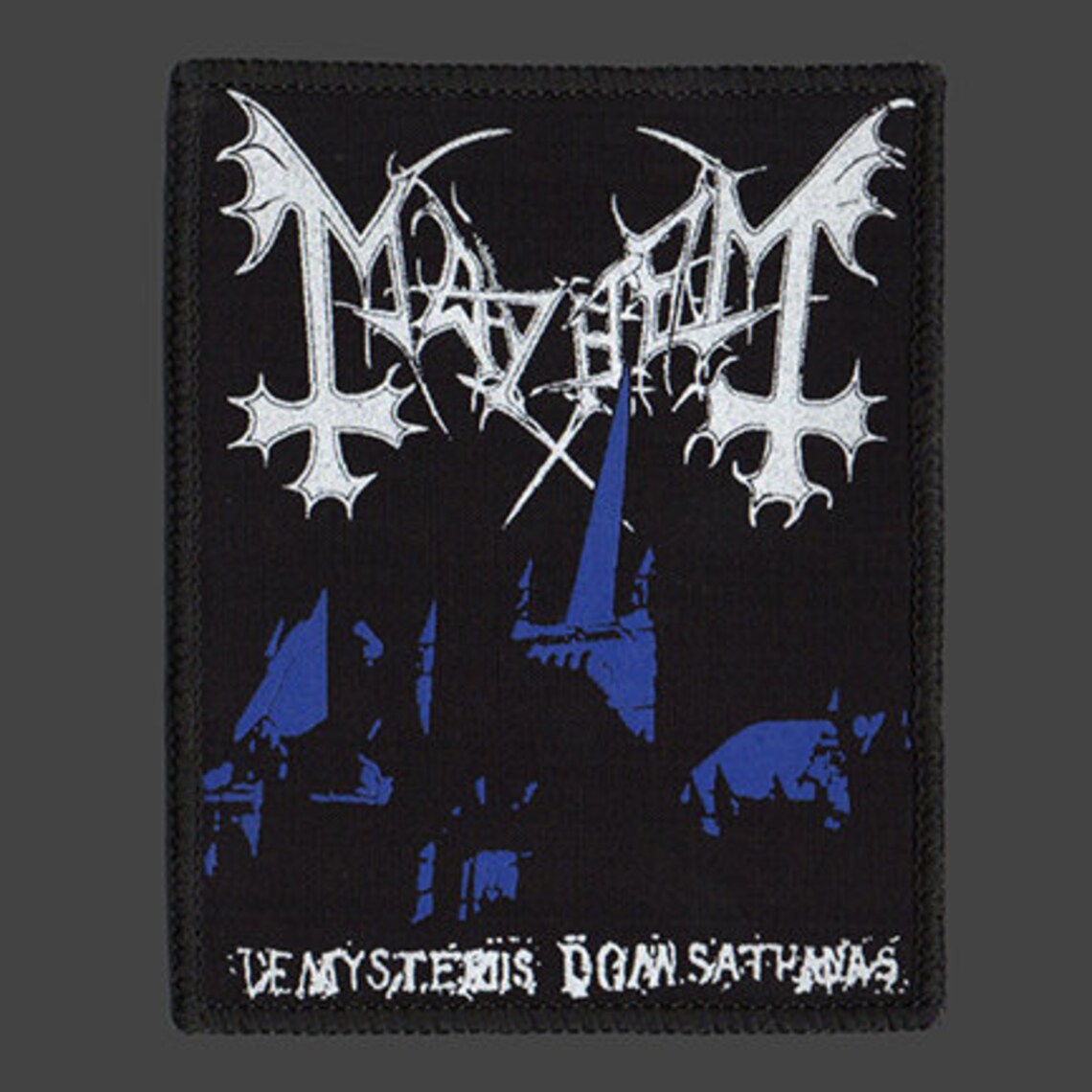 Mayhem print patch black metal band | Etsy